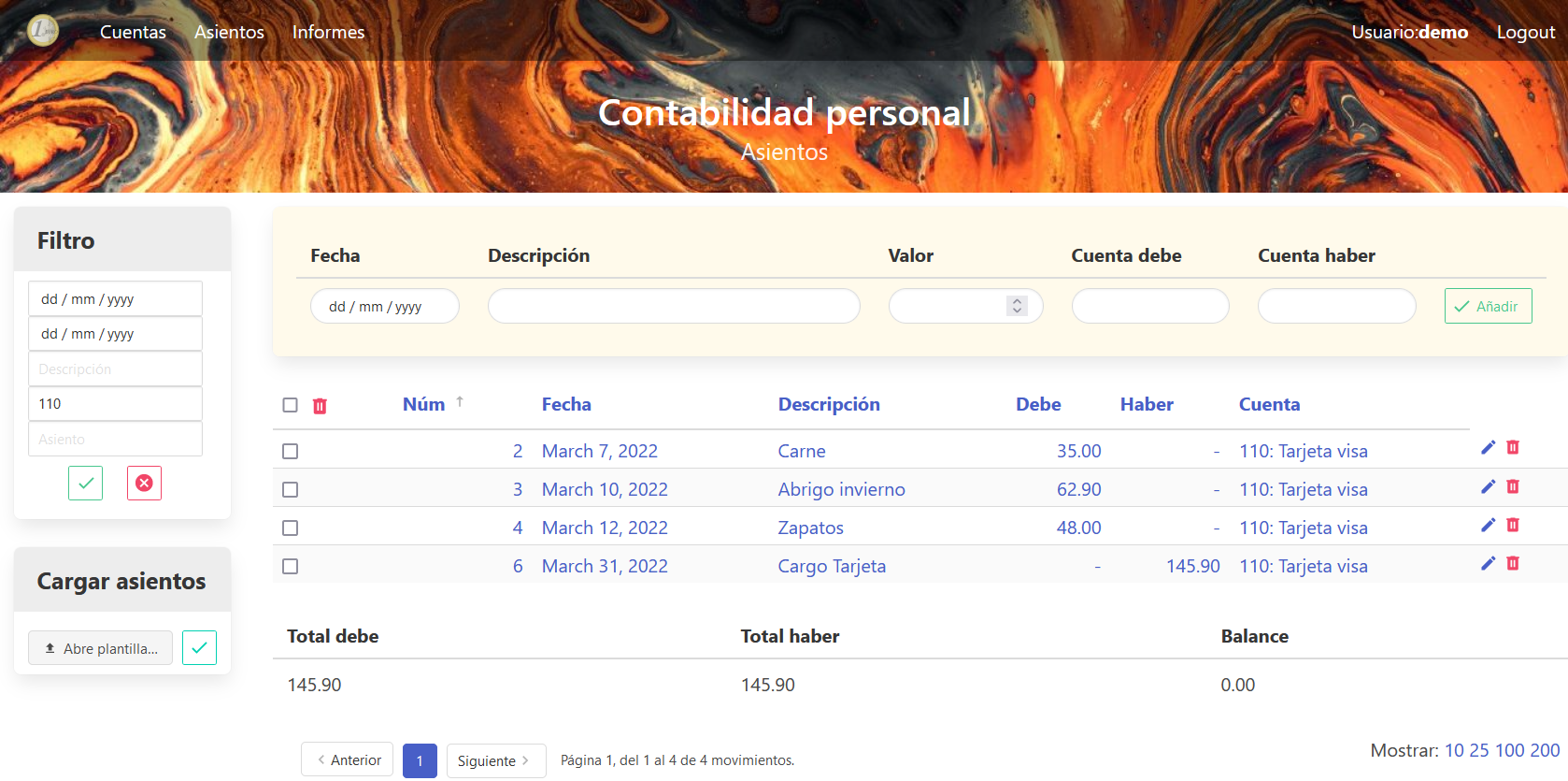 Inicio rápido - contabilidad